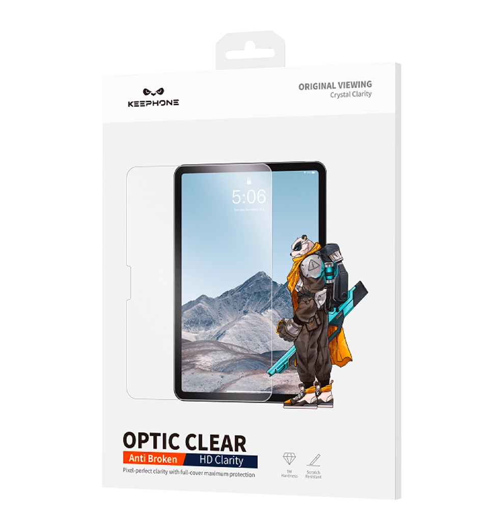 KEEPHONE Optic Clear Protective Glass for iPad 11 Air & 11 Pro (2024 ...