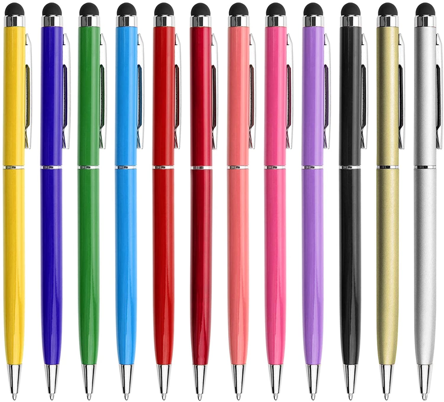 Universal Stylus + Ballpoint Pen 2in1 For Ipad Android Tablet Iphone P ...
