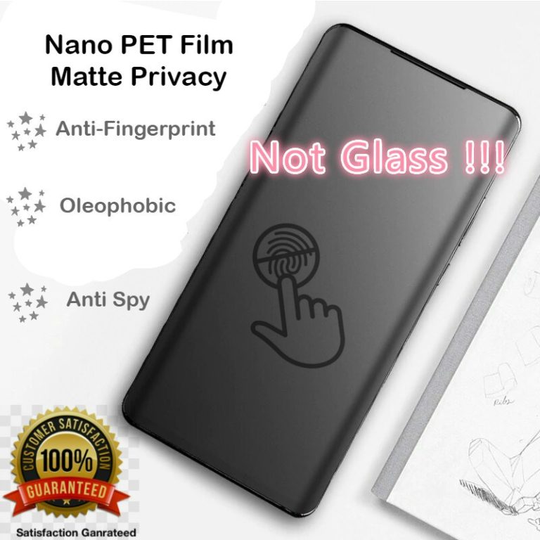 Customised Privacy Matte Nano PET Screen Protector for All Mobile ...