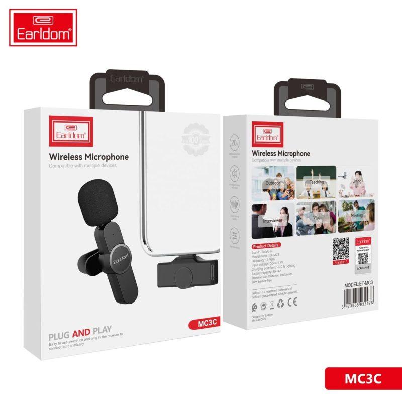 Earldom® MC3c Wireless Microphone Type-C – Kuwait Cavarat