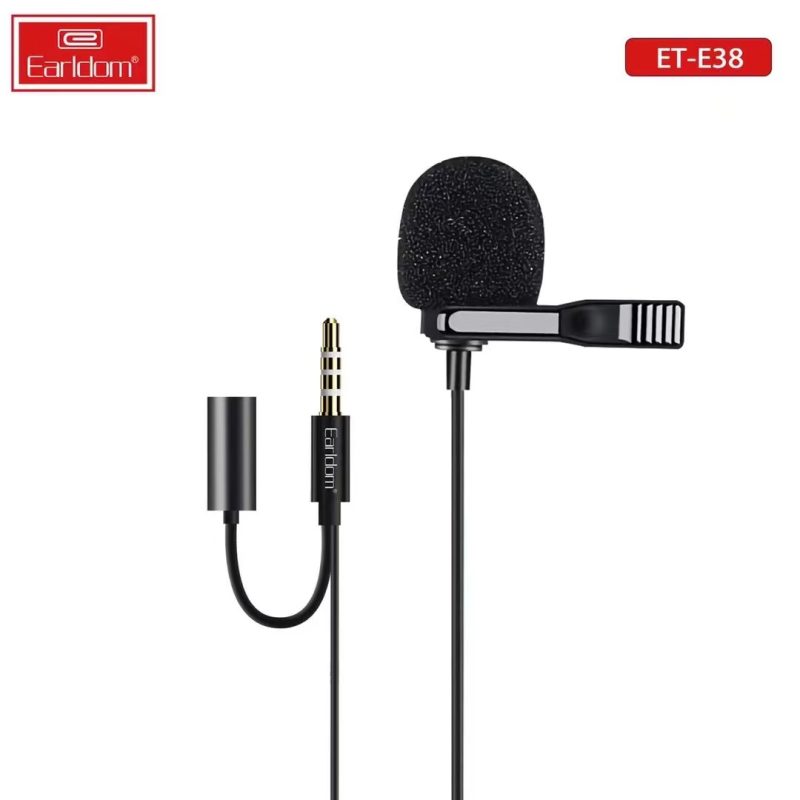 Earldom® E38 Mini Microphone 3.5MM Female With Clip – Kuwait Cavarat