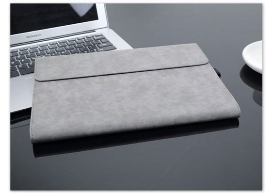 PU Leather Case with Charger Pouch for Microsoft Surface Pro 4/5/6/7 ...