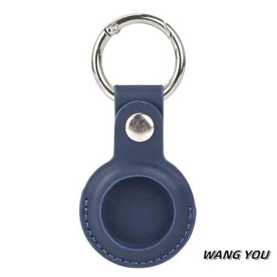 Protective Air Tag Case for Airtag Holder, PU Leather Airtag Keychain ...