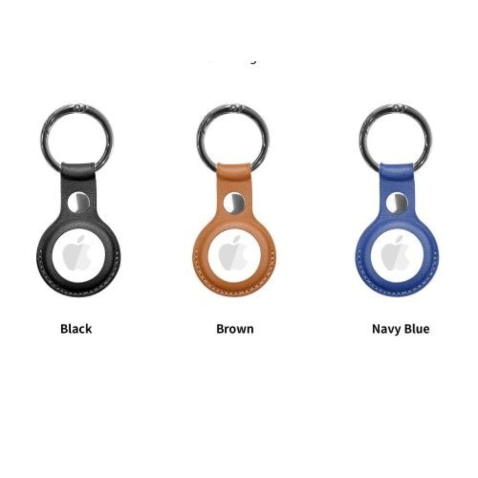 Protective Air Tag Case for Airtag Holder, PU Leather Airtag Keychain ...